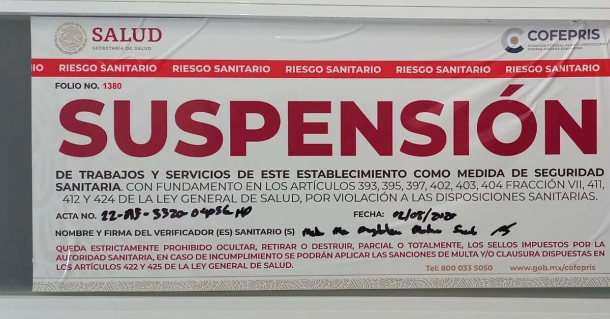 ¿Qué sanciones aplica COFEPRIS? - Destrucción de Activos